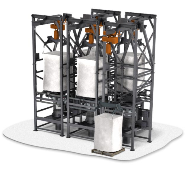 Multi-station bag unloader | Bulk Distributor