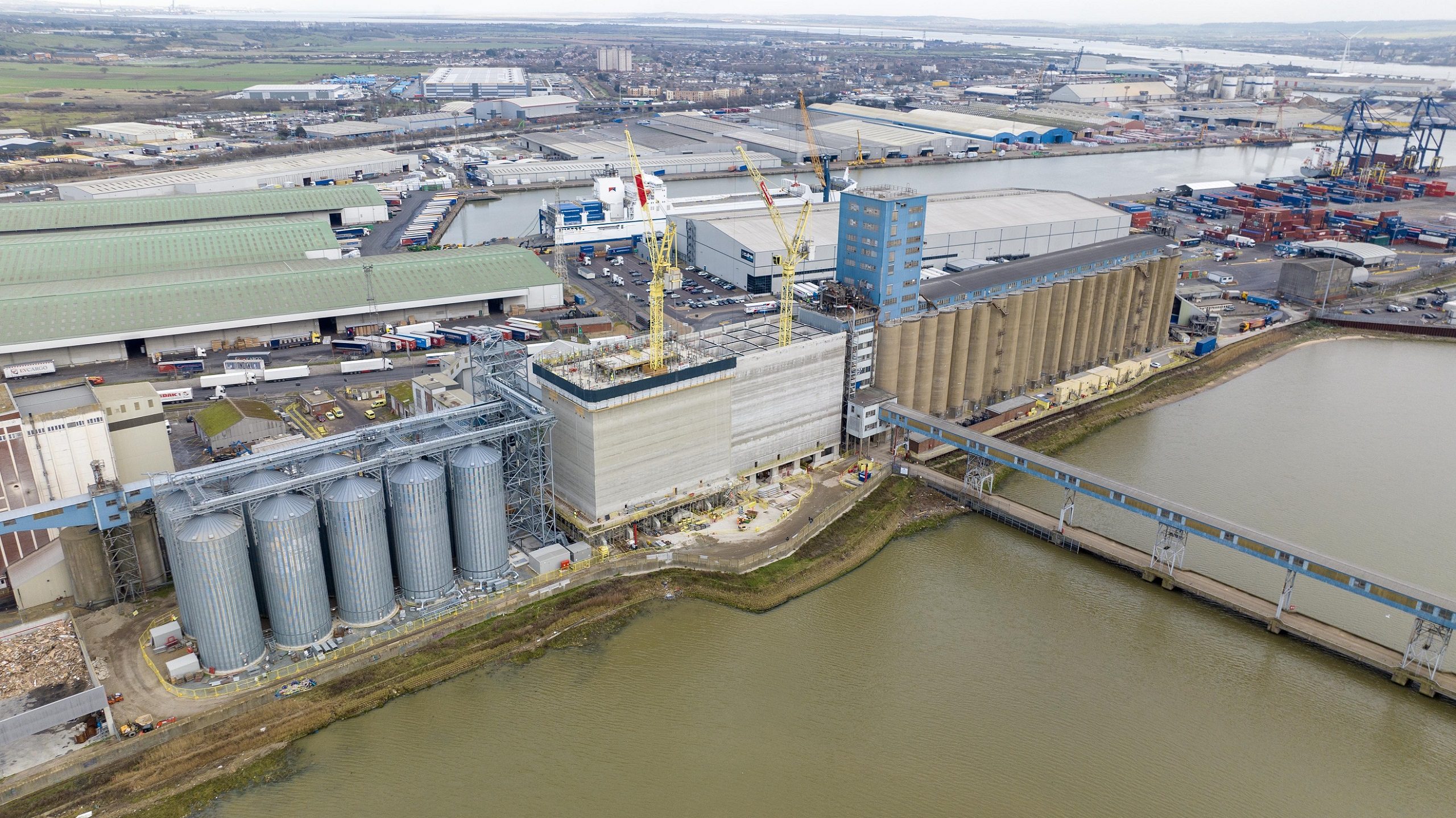 Concrete slip form completed at Port of Tilbury’s Grain Terminal | Bulk ...